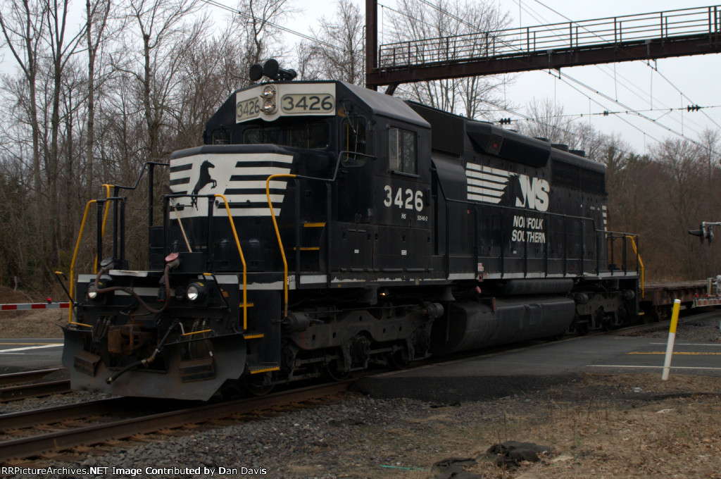 NS SD40-2 3426 on the rear of X999-23